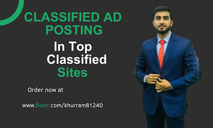 Do classified ads posting on top sites worldwide by Khurram81240 | Fiverr
