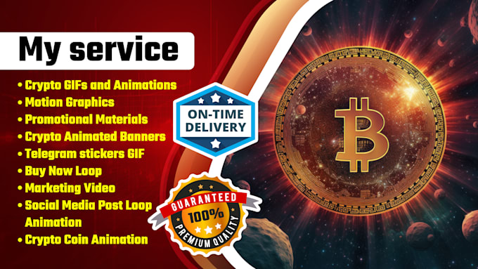 Do crypto gif, motion, animation, promotion and banners by Msplemon ...