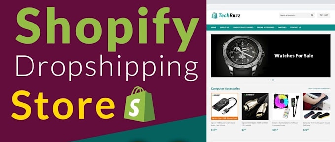 Create shopify dropshipping store build ecommerce website design automated shop by Carobarbie ...