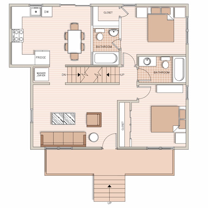 Optimize and space plan a room with furniture by Alevidesign | Fiverr