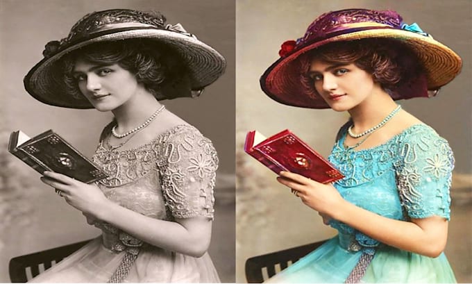 Colorize and restore your old photos by Shaziagraphics7 | Fiverr