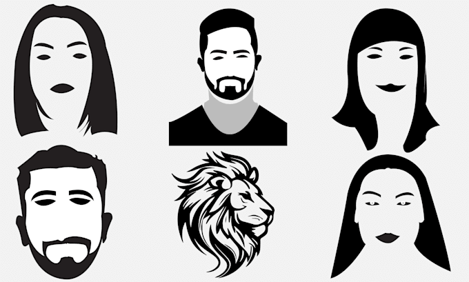 Design professional silhouette logo in 6 hours by Fancylogodesign | Fiverr