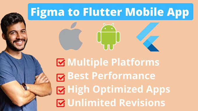 Convert figma to flutter mobile app by Mkflutter | Fiverr