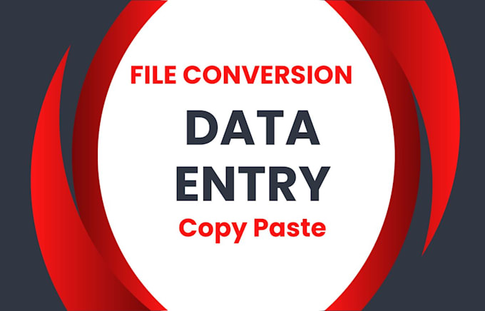 Do typing data entry and file conversion by Ehsan994 | Fiverr