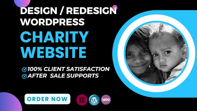 Design nonprofit charity, ndis, ngo, website donation system with ...