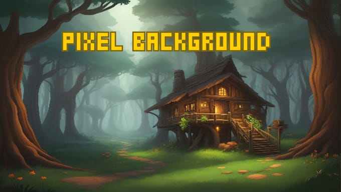 Create pixel art backgrounds and landscapes by Yazidmansouri | Fiverr