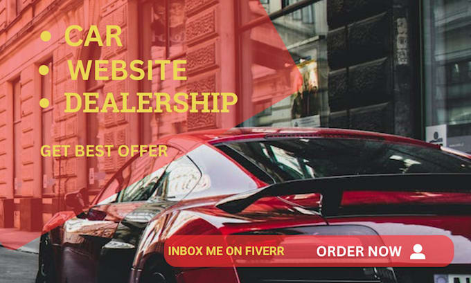 Design a responsive car dealership website, car rental, booking website by Rahmon_tech | Fiverr