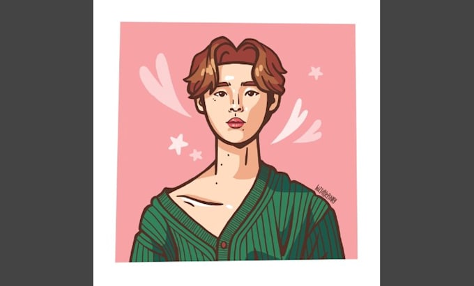 Draw bust portrait in a refined style by Hizlittlepinky | Fiverr