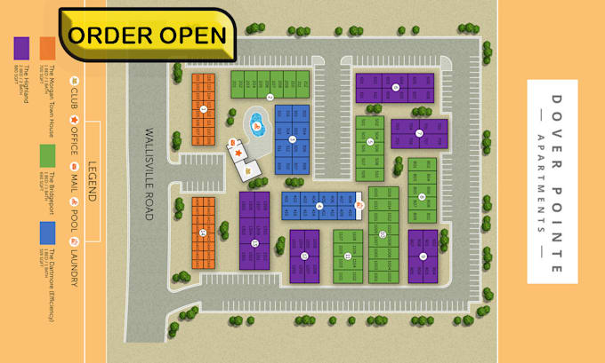 Draw and render architectural site plan, rv park, property map by ...