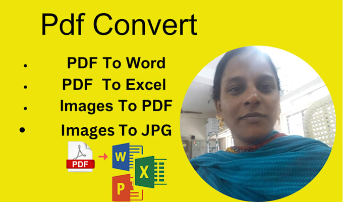 Do data entry in pdf convert to word, excel convert job