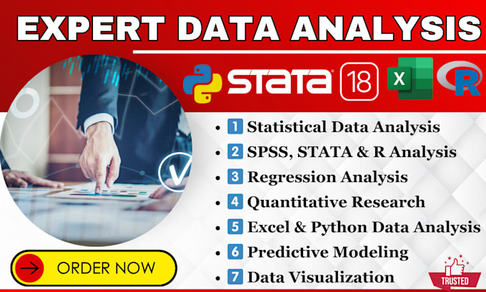 Do statistical data analysis using spss, stata, rstudio, excel and python by Suezzi | Fiverr