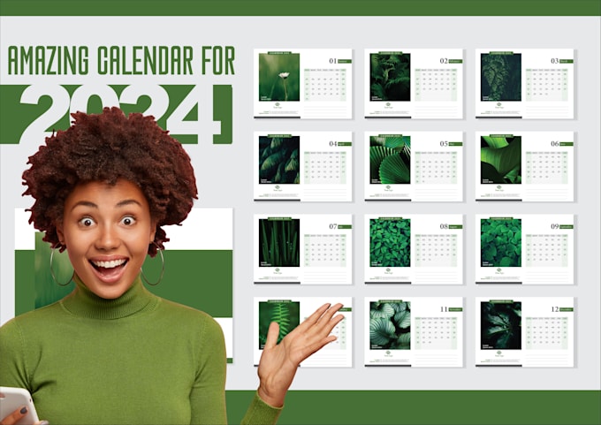 Design amazing wall or desk calendar for 2024 by Mankind_designs | Fiverr