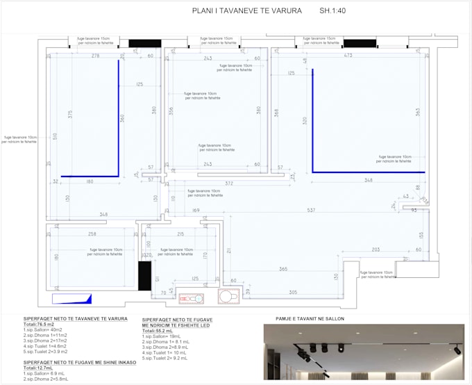Design the plan layout of your false ceiling by Gesiana94 | Fiverr