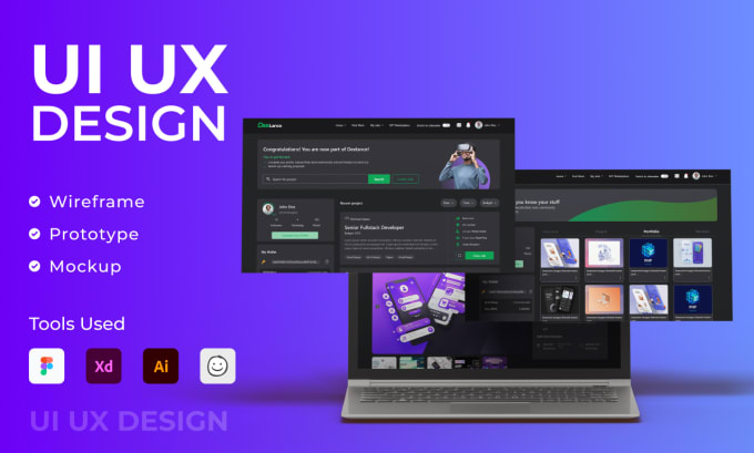 Do wireframe, mockup, prototype and ui ux design in figma for website ...