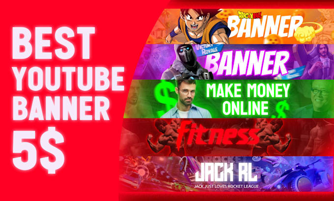 Design a professional youtube banner in 3 hours by Raidelaboudi | Fiverr