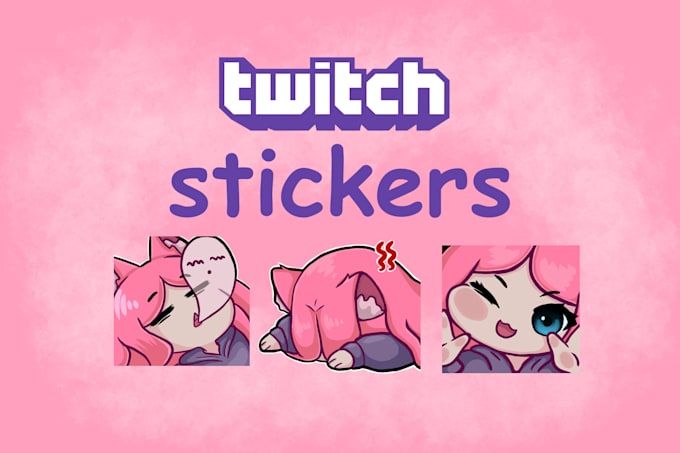 Draw custom twitch emotes or sticker for you by Keikorozental | Fiverr
