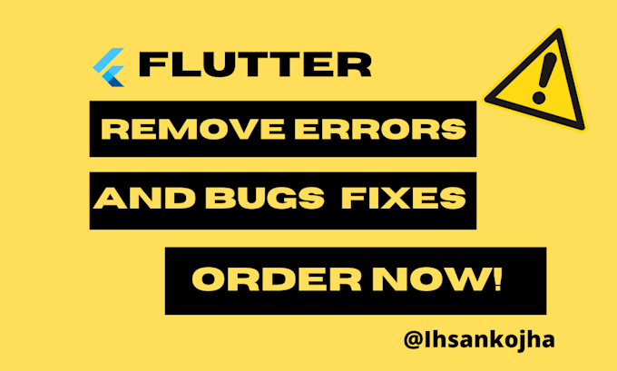 Fix Bugs And Errors In Your Flutter App Flutter Bug Fix Flutter Fix By