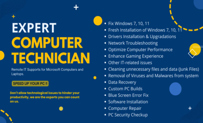 Repair, fix, optimize, troubleshoot windows 7,10,11 of your pc computer ...