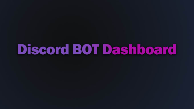 Create a custom nextjs dashboard for your discord bot by Jcodog | Fiverr Create a custom nextjs dashboard for your discord bot by Jcodog | Fiverr