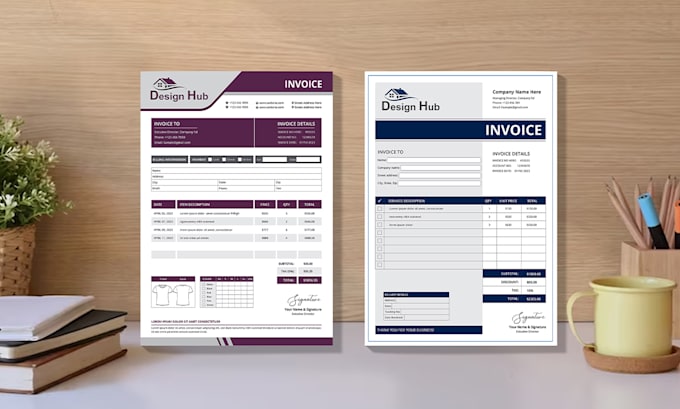 Create invoice, fillable pdf, receipt, quotation, proforma,order form,letterhead by A2zdesign ...