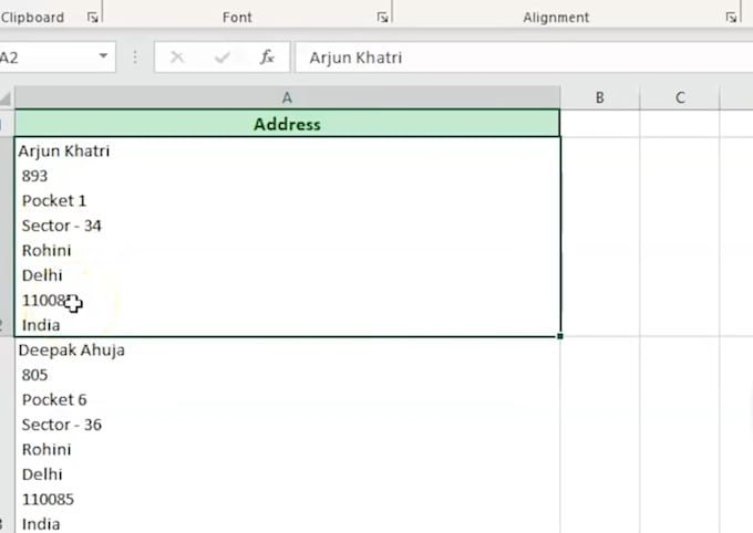 Do data entry, clean and format data in ms excel by Kamal_ray | Fiverr