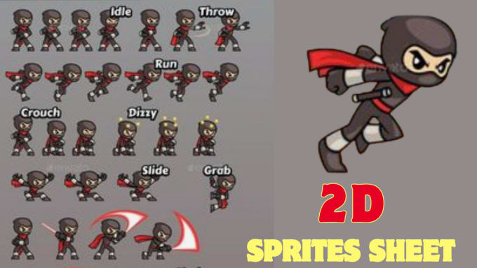 Design pixel art, sprite sheet,2dgame character and pixel sprite sheet ...
