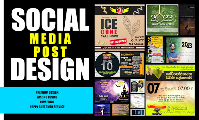 Design attractive social media posts by Matheeshanilsha | Fiverr