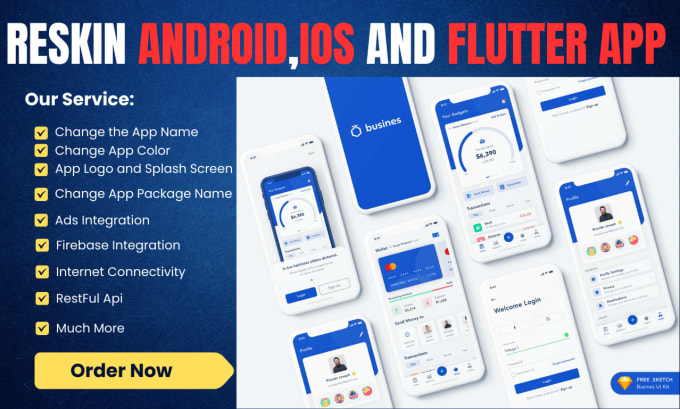 Reskin Androidios And Flutter App Be Your Flutter Flow Mobile App Developer By Digitalbaba007