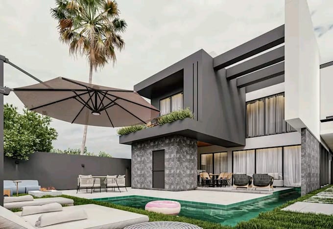 Design 2d floor house plans, 3d elevation, interior and exterior house design