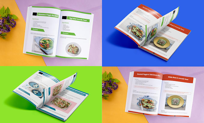 Design, recipes for cookbook recipe book and ebook by Attiq07 | Fiverr