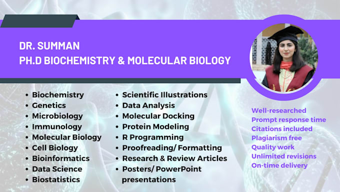 Assist you in biochemistry and molecular biology courses and research ...