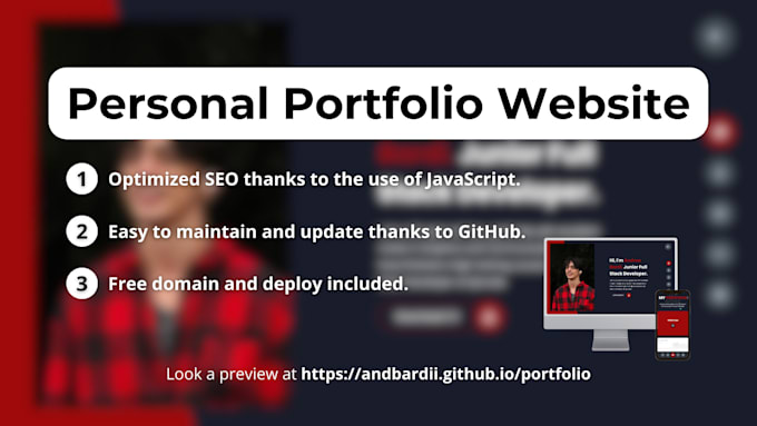 Build and publish a portfolio website with free domain by Andbardii ...
