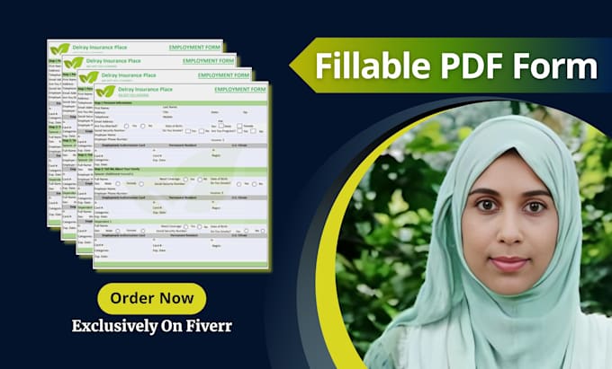 Create custom fillable pdf forms or convert to editable pdf fillable form by Mt_najmin_nahar ...