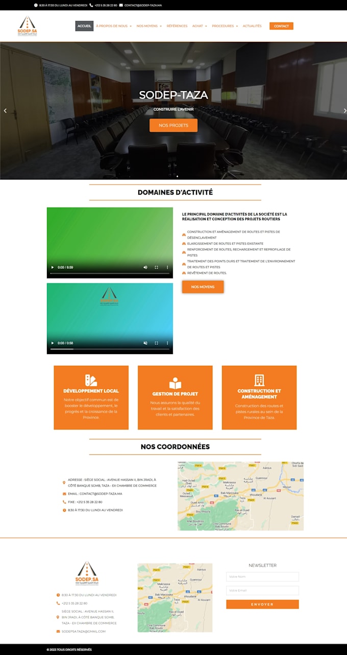 Build a static website by Mohamedlmfsr | Fiverr