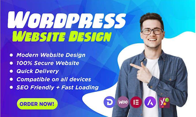 Create a custom wordpress website design and development for your business by Farhanbaig23 | Fiverr