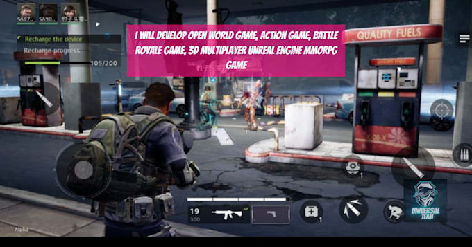 Develop open world game, action game, battle royale game, 3d multiplayer game by Universal_teams ...