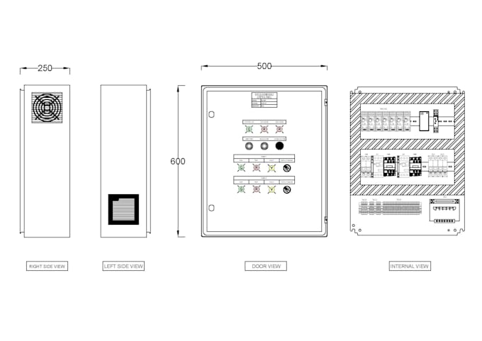 Prepare lv panel board complete drawing and panel design by ...