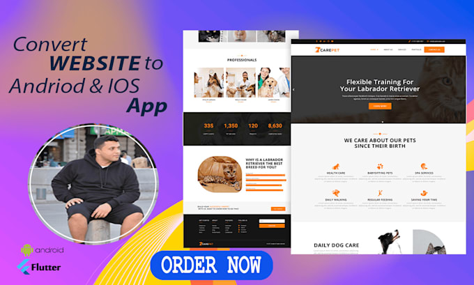 Convert your website into android app and ios app by Frelancerapp | Fiverr