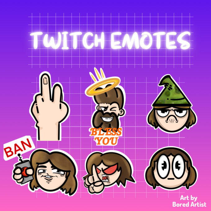 Do graphics, emotes, badges for twitch, youtube and more by Bored ...