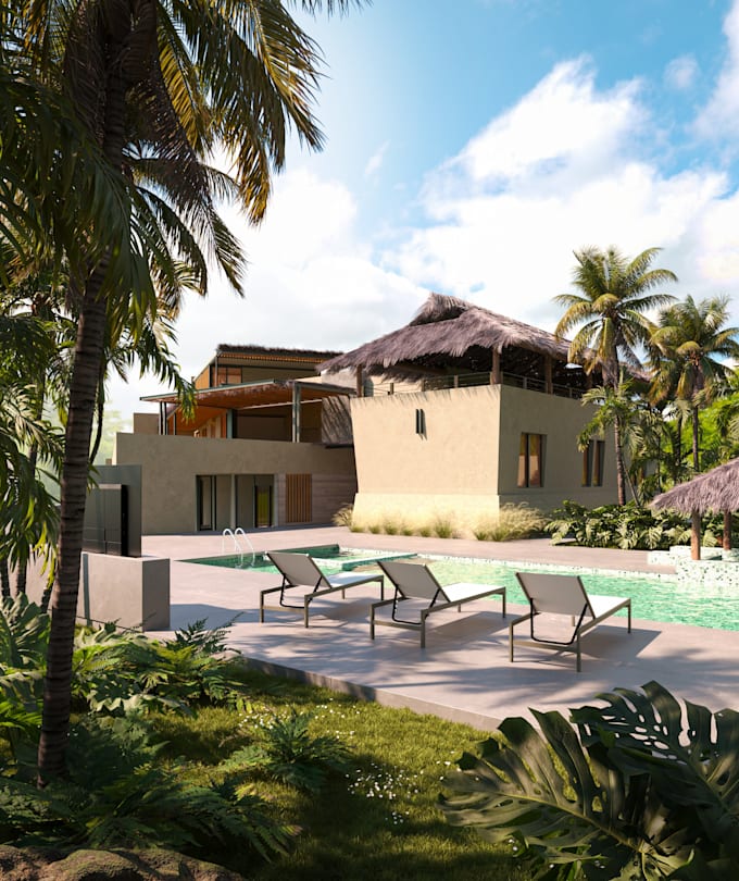 Make photorealistic 3d exterior visualizations by Matiasnl | Fiverr