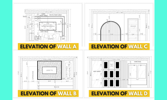 Make detailed 2d construction drawings in autocad by Architect_abdul ...