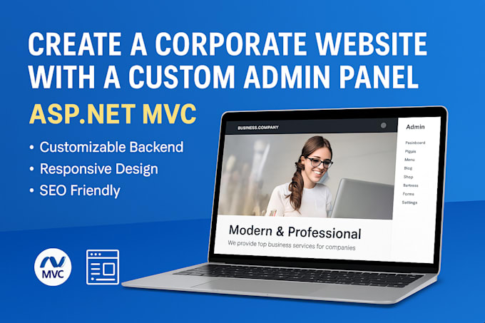 Build a corporate website with a custom admin panel by Dogukansm | Fiverr