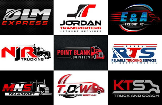 Design a modern logistic business trucking and transport logo by Henrya ...
