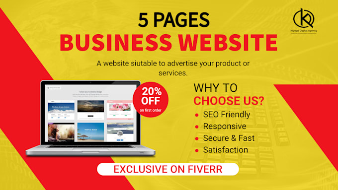 Design a stunning 5 page basic website by Dj_kigogo | Fiverr