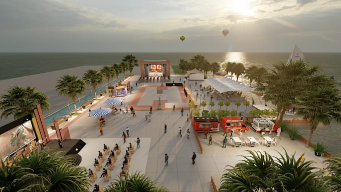 Design large landscapes events, festivals, resorts and parks by ...