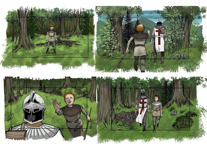 Create a colored storyboard for your film project by Pascalsauvineau ...