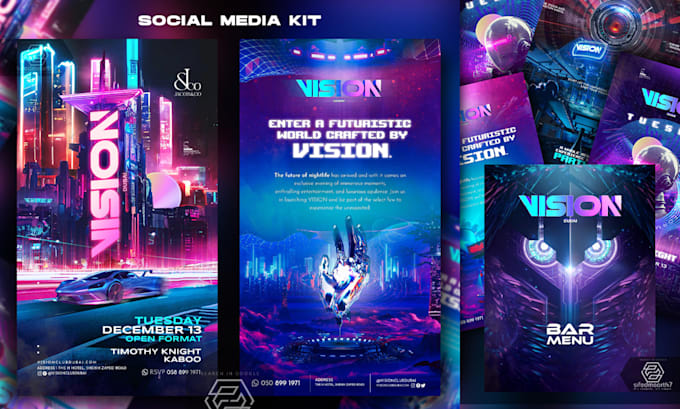 Create animated motion flyer poster for event, party or club by ...