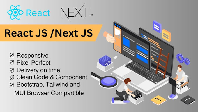 Make websites with react js and next js by Aashishgupta25 | Fiverr