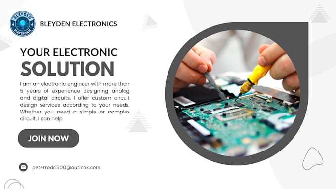 Design of analog and digital electronic circuits by Bleyden | Fiverr