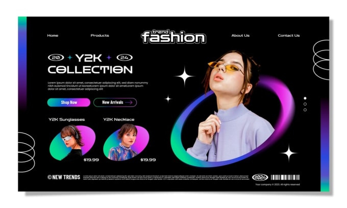 Design streetwear shopify website, fashion clothing store, y2k clothing brand by Katharthur | Fiverr